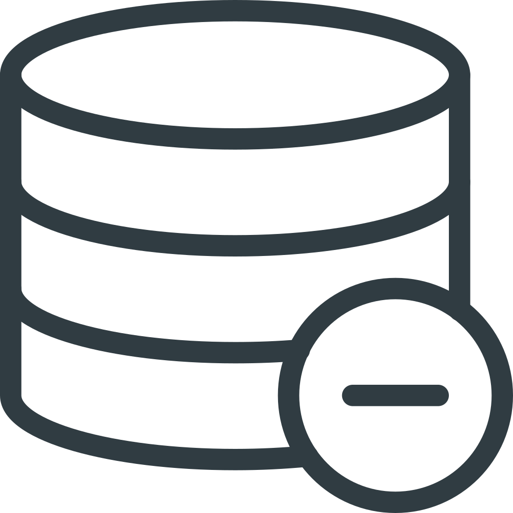 Data, database, remove, server, storage icon - Download on Iconfinder Data, database, remove, server, storage icon - Download on Iconfinder