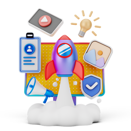 Social Media Digital Marketing 3d Illustrations Visual Content